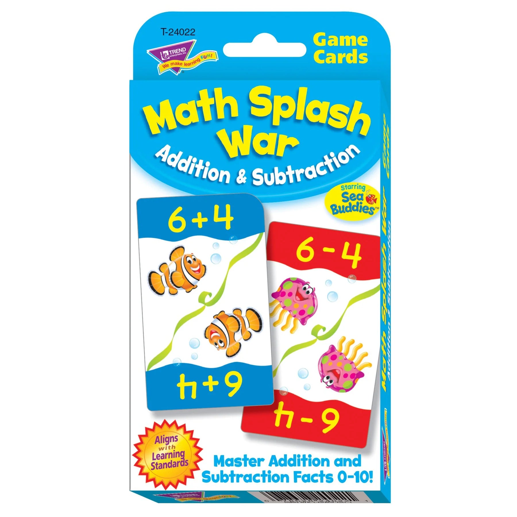 Math Splash War Card Game Addition/Subtraction Toytown – Toytown Toronto