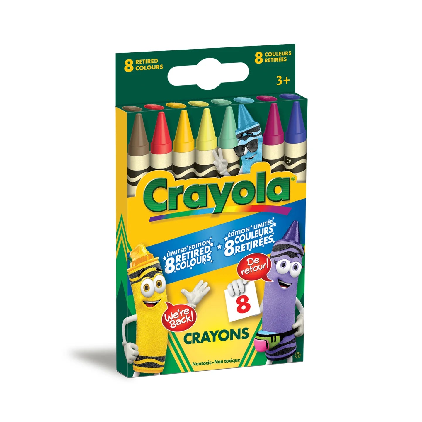 Crayola Limited Edition Crayons, 8 Retired Colours Toytown – Toytown ...