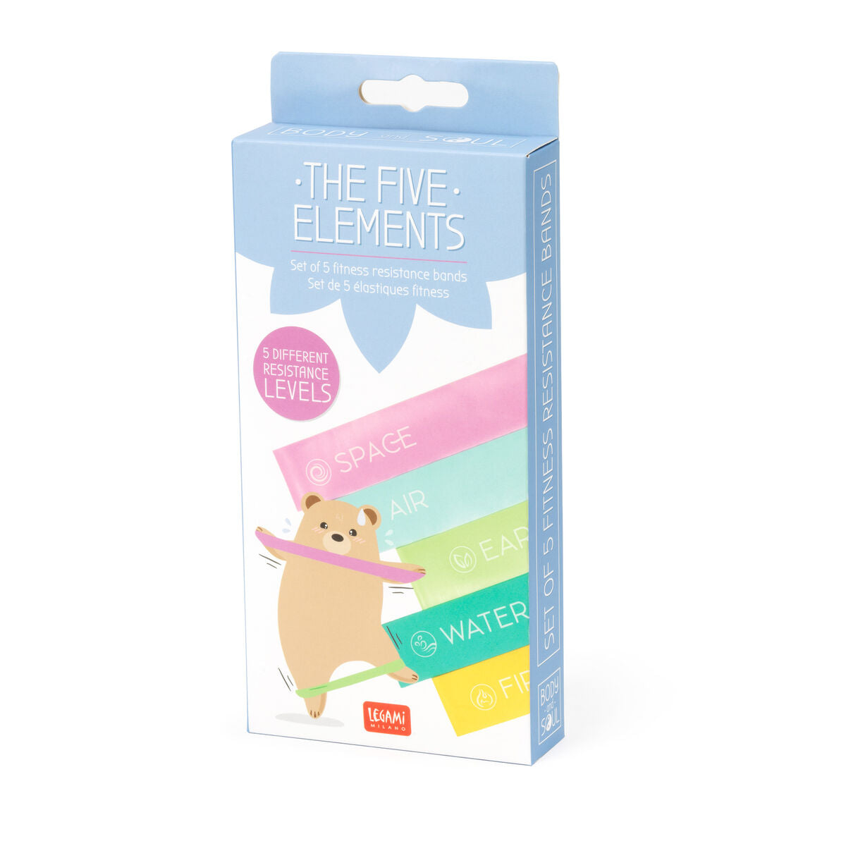 The Five Elements - Set of 5 Fitness Resistance Bands Toytown – Toytown ...