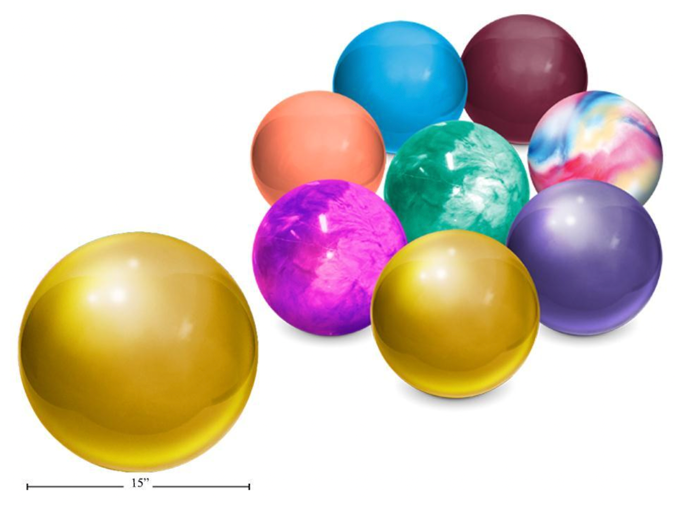 15" Marble Design Playground Ball Assorted Toytown – Toytown Toronto
